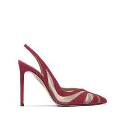 Aquazzura Hohe Schuhe - Slingback Pumps With Pointed Toe - Gr. 38 (EU) - in Rot - f&uuml;r Damen