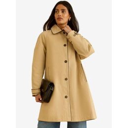 Love & Roses Between-Seasons Coat female Beige size 18