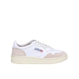 Autry Low-Top Sneaker - Sneakers In Leather And Suede Color White - Gr. 37 (EU) - in Wei&szlig; - f&uuml;r Damen