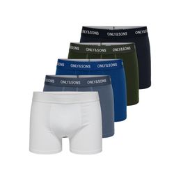 Only & Sons Only & Sons Boxer shorts 'ONSTrey' male Blue, Green, Black, White size XS