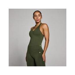 Myprotein MP Damen Tempo Nahtlos Neckholder-Top - Waldgr&uuml;n - XS