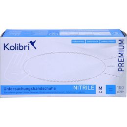 Kolibri Premium U.Hands.Nitril unst.pf M blau 100 St