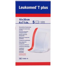 BSN Leukomed transp.plus sterile Pflaster 10x20 cm 5 St