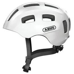 Kinderfahrradhelm Abus "YOUN-I 2.0" Gr. M, wei&szlig; (pearl wei&szlig;), Helme, Kinder, M Kopfumfang: 52cm - 57cm
