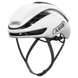 Fahrradhelm Abus "GAMECHANGER 2.0" Gr. M, wei&szlig; (shiny wei&szlig;), Helme, M Kopfumfang: 54cm - 58cm