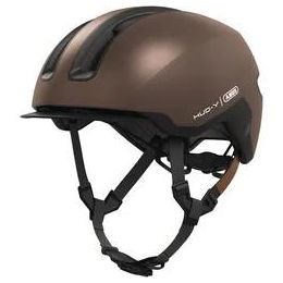 Fahrradhelm Abus "HUD-Y" Gr. L, braun (metallic copper), Helme, L Kopfumfang: 57cm - 61cm