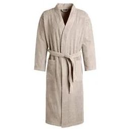 Unisex-Bademantel Egeria "Topas, ideal f&uuml;r Sauna & Spa, Hotelbademantel, Morgenmantel" Gr. XL, grau, L:130cm, Walkfrottee, Hausm&auml;ntel, f&uuml;r Damen & Herren, in Kimonoform
