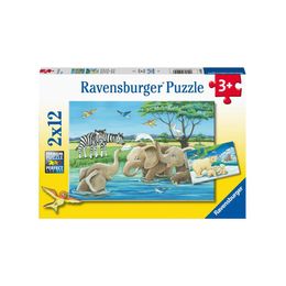 Ravensburger Kinderpuzzle - 05095 Tierkinder aus aller Welt - Puzzle f&uuml;r... | Gr.: onesize