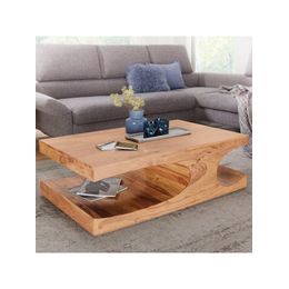 KADIMA DESIGN Couchtisch BOHA Massiv-Holz 118 cm breit Wohnzimmer-Tisch in Akazie | Gr.: onesize