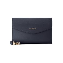 Lazarotti Bologna Leather Clutch Umh&auml;ngetasche Leder 23 cm in navy | Gr.: onesize