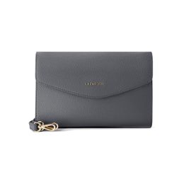 Lazarotti Bologna Leather Clutch Umh&auml;ngetasche Leder 23 cm in grey | Gr.: onesize