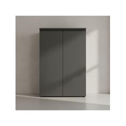 KADIMA DESIGN Aktenschrank 2-t&uuml;rig Soft-Close 3 Ordnerh&ouml;hen B&uuml;roschrank in Graphit | Gr.: onesize