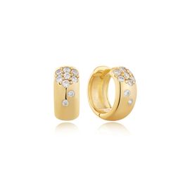 Ania Haie Ohrringe Gold Pearl Modernist Oval Hoop in gold | Gr.: onesize