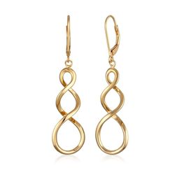 Elli Ohrringe 925 Sterling Silber Spirale in Gold | Gr.: onesize