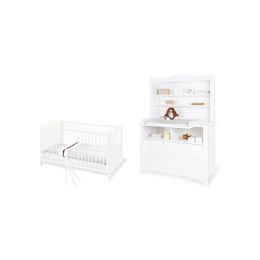 Pinolino Kinderzimmer-Set Florentina extrabreit inkl. extrabreitem Regalaufsatz, 3-t... | Gr.: onesize