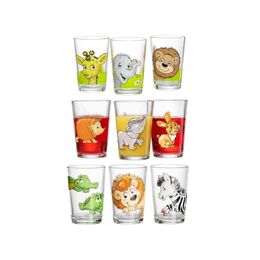 Ritzenhoff & Breker Ritzenhoff & Breker 9er Set Kindergl&auml;ser Dschungel/Wald/Zoo 205 ml in bunt | Gr.: onesize