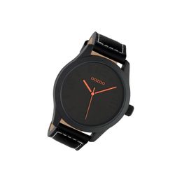 Analog-Armbanduhr Oozoo Timepieces schwarz extra gro&szlig; (ca. 46mm) | Gr.: onesize
