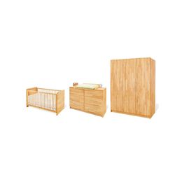 Pinolino Kinderzimmer-Set Natura extrabreit gro&szlig;, 3-tlg. | Gr.: onesize