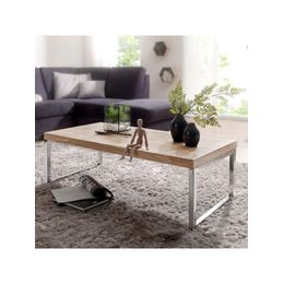 KADIMA DESIGN Couchtisch GUNA Massiv-Holz 120 cm breit Wohnzimmer-Tisch in Akazie | Gr.: onesize