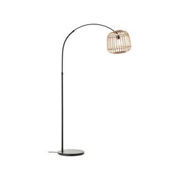 Brilliant Nikka Bogenstandleuchte 1,7m in schwarz/natur | Gr.: onesize