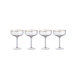 Butlers Champagnerschale SMERALDA 4er-Set in Durchscheinend | Gr.: onesize