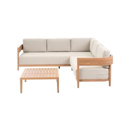 Beliani 3-tlg Lounge Set SAMPIERI in Braun/Beige | Gr.: onesize