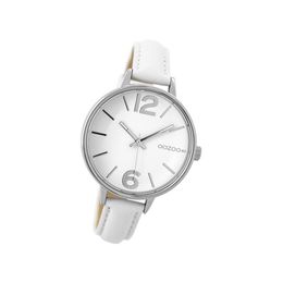 Analog-Armbanduhr Oozoo Timepieces wei&szlig; mittel (ca. 38mm) | Gr.: onesize