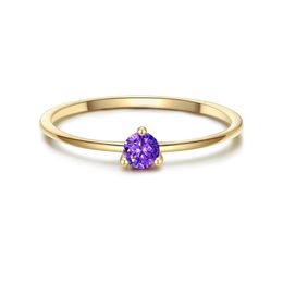 Glanzst&uuml;cke M&uuml;nchen Glanzst&uuml;cke M&uuml;nchen Ring aus Sterling Silber mit Zirkonia in gelbgold | Gr.: 50