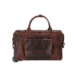 Green Burry Greenburry Rugged 2 Rollen Reisetasche Leder 53 cm in brown | Gr.: onesize