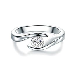 Trilani Ring aus Sterling Silber mit Zirkonia in silber | Gr.: 50