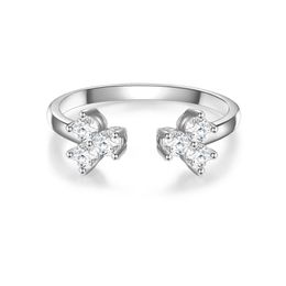 Glanzst&uuml;cke M&uuml;nchen Glanzst&uuml;cke M&uuml;nchen Ring aus Sterling Silber mit Zirkonia in silber | Gr.: 52