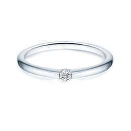 Trilani Ring aus Sterling Silber mit Zirkonia in silber | Gr.: 50