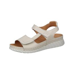 Comfortabel Klassische Sandaletten, Komfort-Sandalen in beige | Gr.: 37