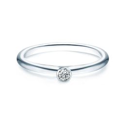 Trilani Ring aus Sterling Silber mit Zirkonia in silber | Gr.: 52