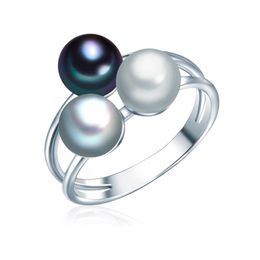 Valero Pearls Ring aus Sterling Silber mit S&uuml;&szlig;wasser-Zuchtperle in silber | Gr.: 54