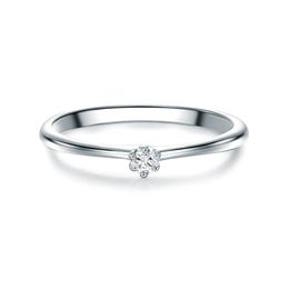 Trilani Ring aus Sterling Silber mit Zirkonia in silber | Gr.: 52
