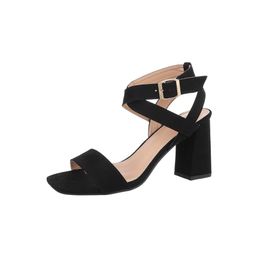 Ital-Design High-Heel Sandalette in Schwarz | Gr.: 40