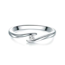 Trilani Ring aus Sterling Silber mit Zirkonia in silber | Gr.: 56