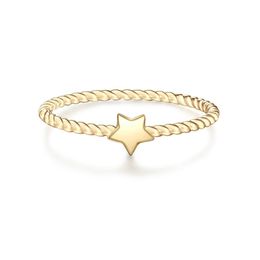 Glanzst&uuml;cke M&uuml;nchen Glanzst&uuml;cke M&uuml;nchen Ring Stern aus Sterling Silber in gelbgold | Gr.: 56