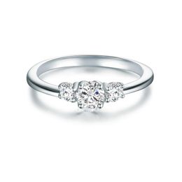 Trilani Ring aus Sterling Silber mit Zirkonia in silber | Gr.: 58