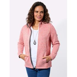 WITT WEIDEN Strickfleece-Jacke in flamingo-meliert | Gr.: 54
