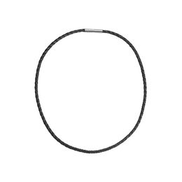 Rafaela Donata Leder-Kette aus Echtleder in schwarz | Gr.: 45 cm