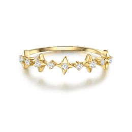 Glanzst&uuml;cke M&uuml;nchen Glanzst&uuml;cke M&uuml;nchen Ring aus Sterling Silber mit Zirkonia in gelbgold | Gr.: 50