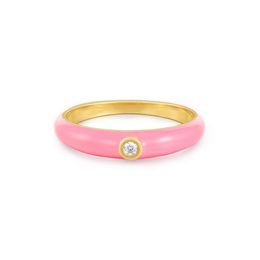 Glanzst&uuml;cke M&uuml;nchen Glanzst&uuml;cke M&uuml;nchen Ring aus Sterling Silber mit Zirkonia in gelbgold | Gr.: 48