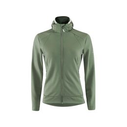 L&ouml;ffler L&ouml;ffler Rollkragen W ZIP-HOODY TECH-MERINO in Gr&uuml;n2067 | Gr.: 34