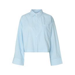 Selected Femme SLWASTHA LS CROPPED BOXY SHIRT NOOS in Cashmere Blue | Gr.: 38
