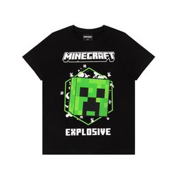 Minecraft T-Shirt im Creeper Design in blau | Gr.: 140