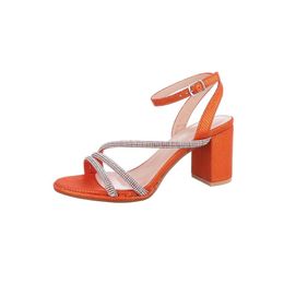 Ital-Design High-Heel Sandalette in Orange | Gr.: 41