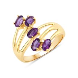 Rafaela Donata Ring Sterling Silber Amethyst in gelbgold | Gr.: 54