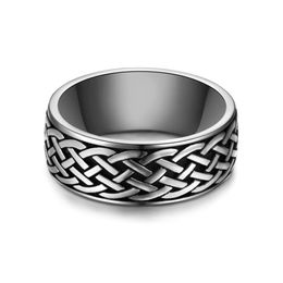 True Rebels Ring aus Edelstahl in silber/schwarz | Gr.: 66